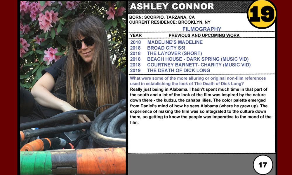 2019 NEXT Section Sundance Trading Card Series: #16. Ashley Connor - The Death of Dick Long ...